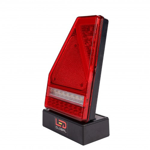 9-33v LED Triangle Shaped Tail Lamp, Stop, Tail, Indicator, Fog, Rever ...