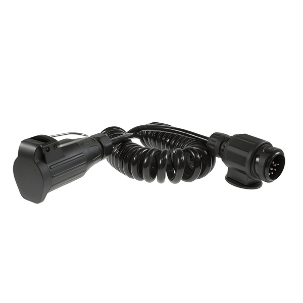 8 Pin Plug & Socket 2.5M Curly Extension Lead – ISO 11446 Trailer Ligh ...